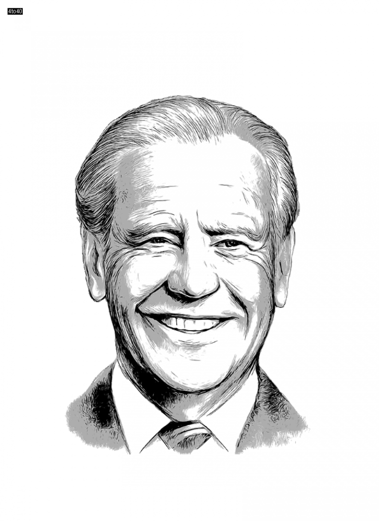 US President Joe Biden Coloring Page – Kids Portal For Parents